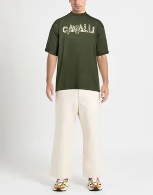 Roberto Cavalli T-shirt Size Cotton - Green