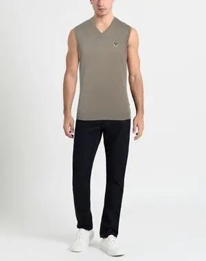 NORTH SAILS Knitted Cotton Sleeveless Sweater - Beige