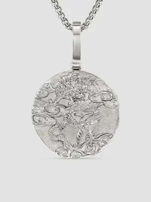 David Yurman Dragon Amulet In Sterling - Silver