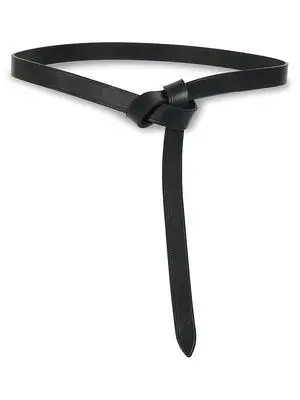 Isabel Marant Kirka Leather Wrap Belt - Black