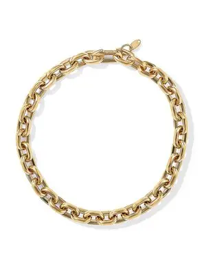 David Yurman Deco Chain Link Bracelet In 18k Yellow 6.5mm - Gold