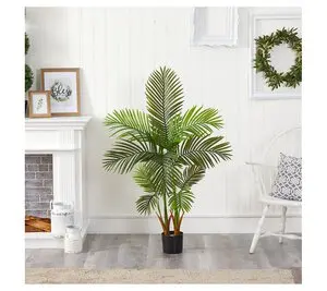 NEARLY NATURAL 54' Areca Palm Artificial Tree - One-color