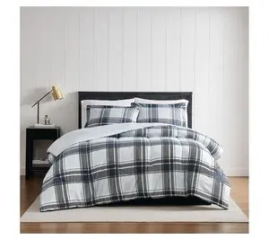 London Fog Nottingham Plaid King 3-piece Comfor Ter Set - One-color