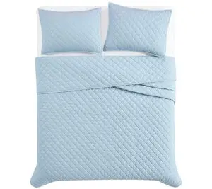 CANNON Solid Percale Full/queen 3-piece Quilt S Et