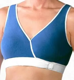 Fresh Comfort Easy Open Front Close Bra In /white - Blue