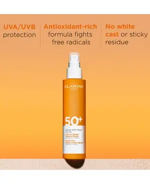 Clarins Sunscreen Body Lotion Spray Broad Spectrum Spf 50 - No Color