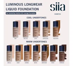 SIIA COSMETICS Luminous Longwear Liquid Foundation