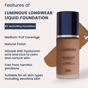 SIIA COSMETICS Luminous Longwear Liquid Foundation