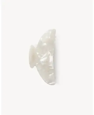 MACHETE Midi Heirloom Claw Clip - White Shell