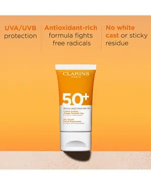 Clarins Dry Touch Facial Sunscreen Broad Spectrum Spf 50