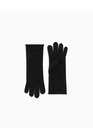 Giorgio Armani Cashmere Gloves - Black