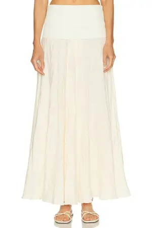 Johanna Ortiz Light And Sound Ankle Skirt - Ecru