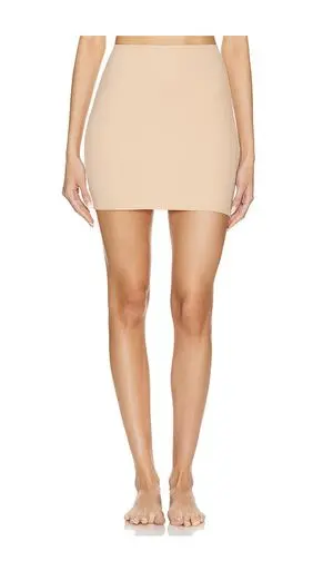 Commando Classic Mini Half Slip With Control Short - Beige