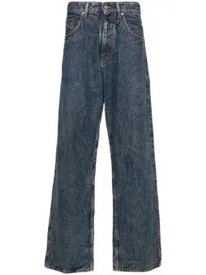 MAISON MARGIELA Cracked-effect Jeans