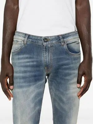 SALVATORE SANTORO Distressed Slim-cut Jeans