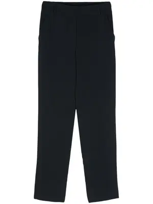 BLANCA VITA Pelargo Slim-cut Tailored Trousers - Blue