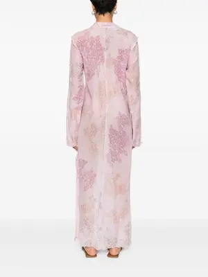 Acne Studios Seasonal-print Ankle-length Dress