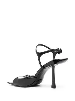 Benedetta Bruzziches 90mm Crystal-buckle Leather Sandals