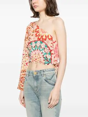 Ba&sh Lucia Asymmetric Top - Pink