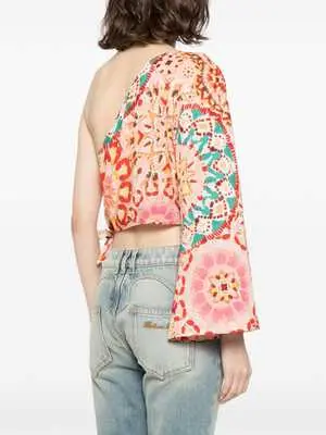 Ba&sh Lucia Asymmetric Top - Pink