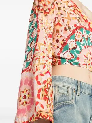 Ba&sh Lucia Asymmetric Top - Pink
