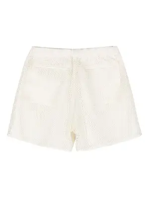 JIL SANDER Mesh Cotton Shorts