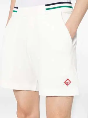 Casablanca Logo Appliqué Jersey Shorts
