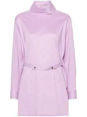 Issey Miyake Fastened Long-length Poplin Shirt