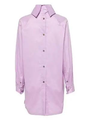 Issey Miyake Fastened Long-length Poplin Shirt