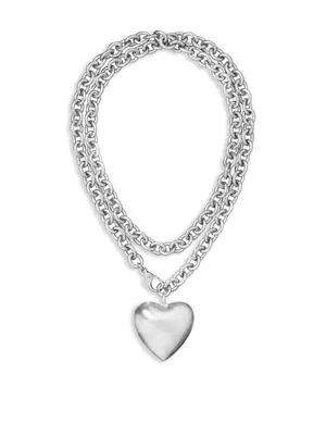 ROXANNE ASSOULIN The Puffy Heart Necklace - Silver