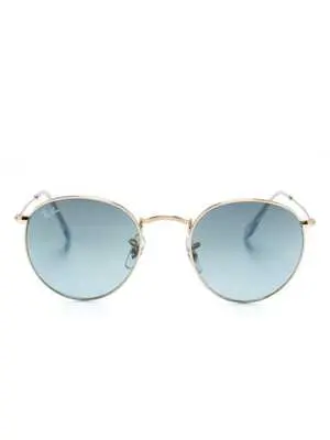 Ray-ban Two-tone Round-frame Sunglasses - Gold