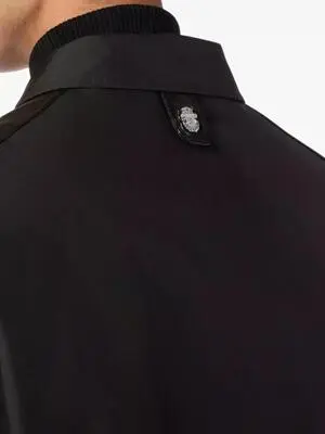 BILLIONAIRE Leather-trim Bomber Jacket