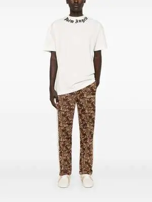 Palm Angels Camo Logo-embroidered Track Pants - Brown