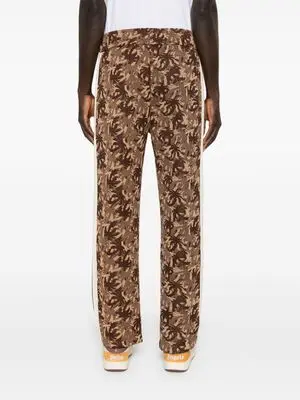 Palm Angels Camo Logo-embroidered Track Pants - Brown
