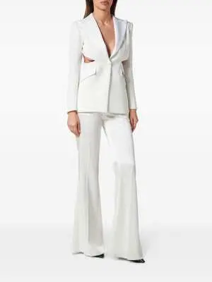 Philipp Plein Cut-out Embellished Blazer - White