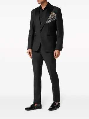 Philipp Plein Tattoo-appliqué Single-breasted Blazer