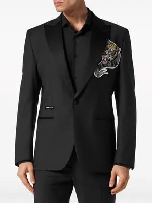 Philipp Plein Tattoo-appliqué Single-breasted Blazer