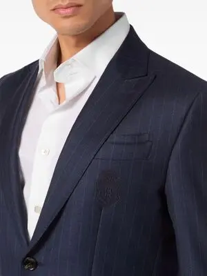 BILLIONAIRE Pinstripe Wool Blazer