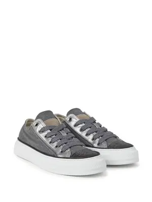 Brunello Cucinelli Panelled Lace-up Sneakers