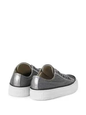 Brunello Cucinelli Panelled Lace-up Sneakers