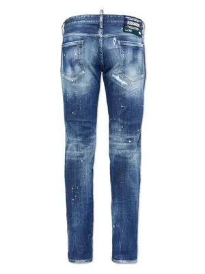 Dsquared2 Paint Splatter Straight-leg Jeans