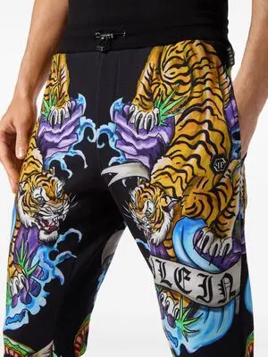 Philipp Plein Tattoo-print Drawstring Track Pants