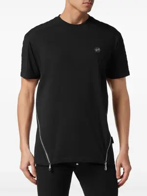 Philipp Plein Zip-detail T-shirt - Black