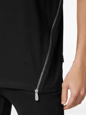 Philipp Plein Zip-detail T-shirt - Black