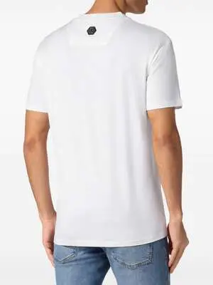 Philipp Plein Logo-embellished Cotton T-shirt - White
