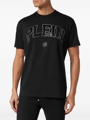 Philipp Plein Logo-print Cotton T-shirt - Black