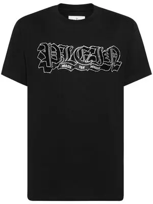 Philipp Plein Logo-embellished Cotton T-shirt - Black