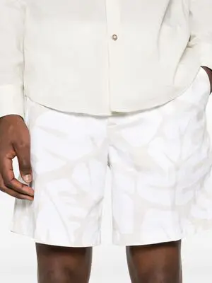 BOSS Karlos Floral-print Chino Shorts