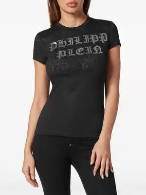 Philipp Plein Crystal-embellished T-shirt - Black