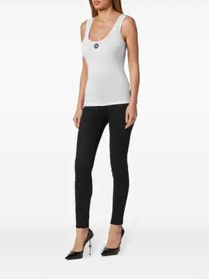 Philipp Plein Logo Tank Top - White